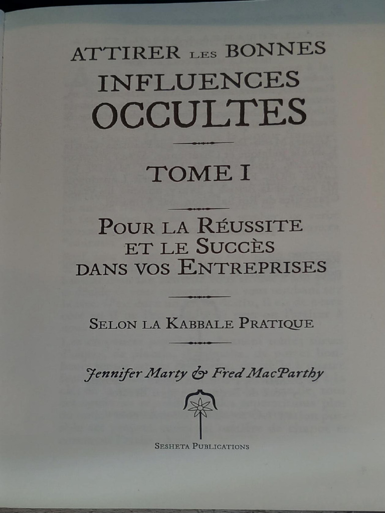 Attirer Les Bonnes Influences Occultes Volume 1 | PDF