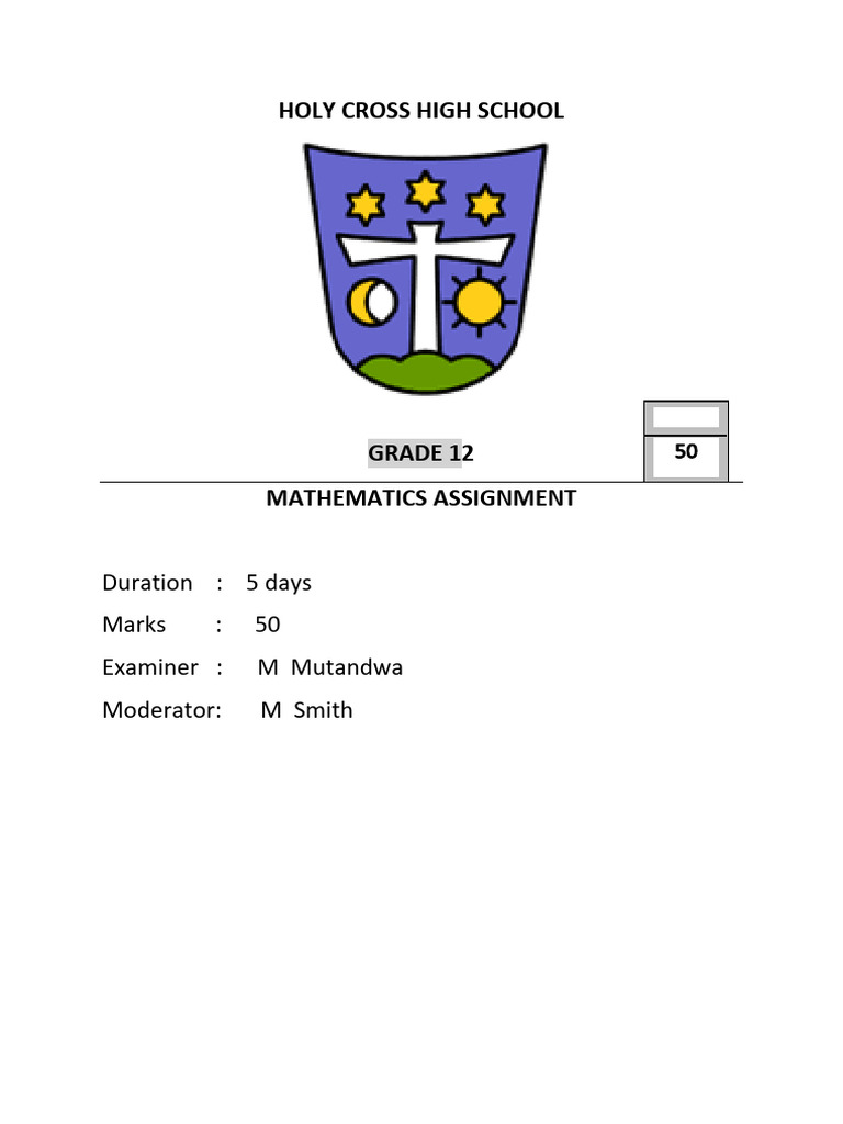 Grade 12 Assignment Test 1 | PDF | Trigonometric Functions | Circle