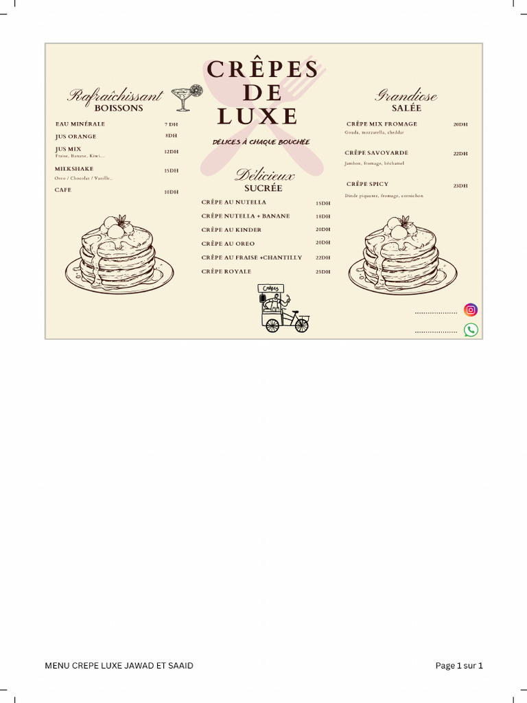 Menu Crepe | PDF