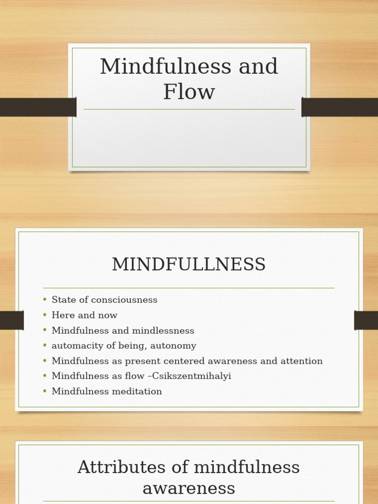 mindfulness and flow | PDF