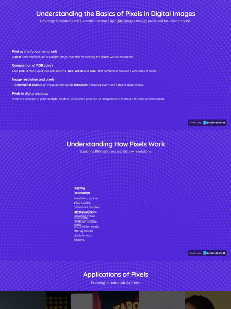 Understanding Pixel Technology With Examples | PDF