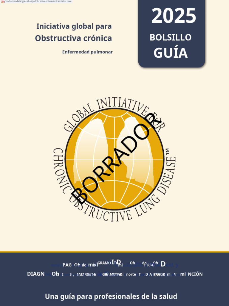 GOLD 2025 Guía de Bolsillo para El Diagnóstico, Manejo y Prevención - En.es | PDF | Enfermedad ...