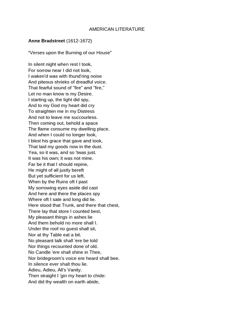 American Literature - Poems | PDF | The Raven