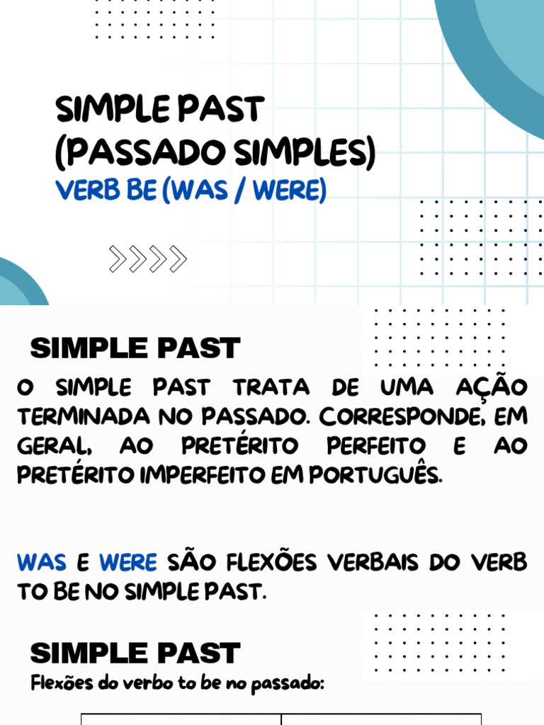 Simple Past (Passado Simples) | PDF