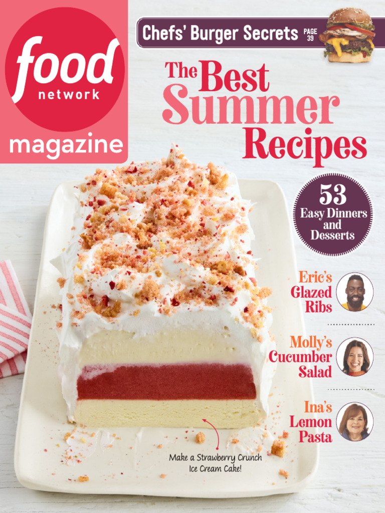 Food Network Magazine - JuneJuly 2025 | PDF | Hamburgers | Kebab