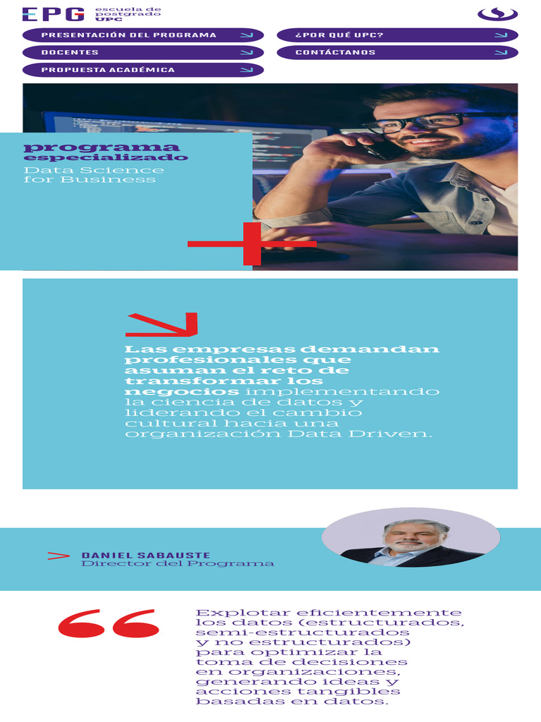 Brochure PE Data Science Business | PDF | Datos | Bases de datos