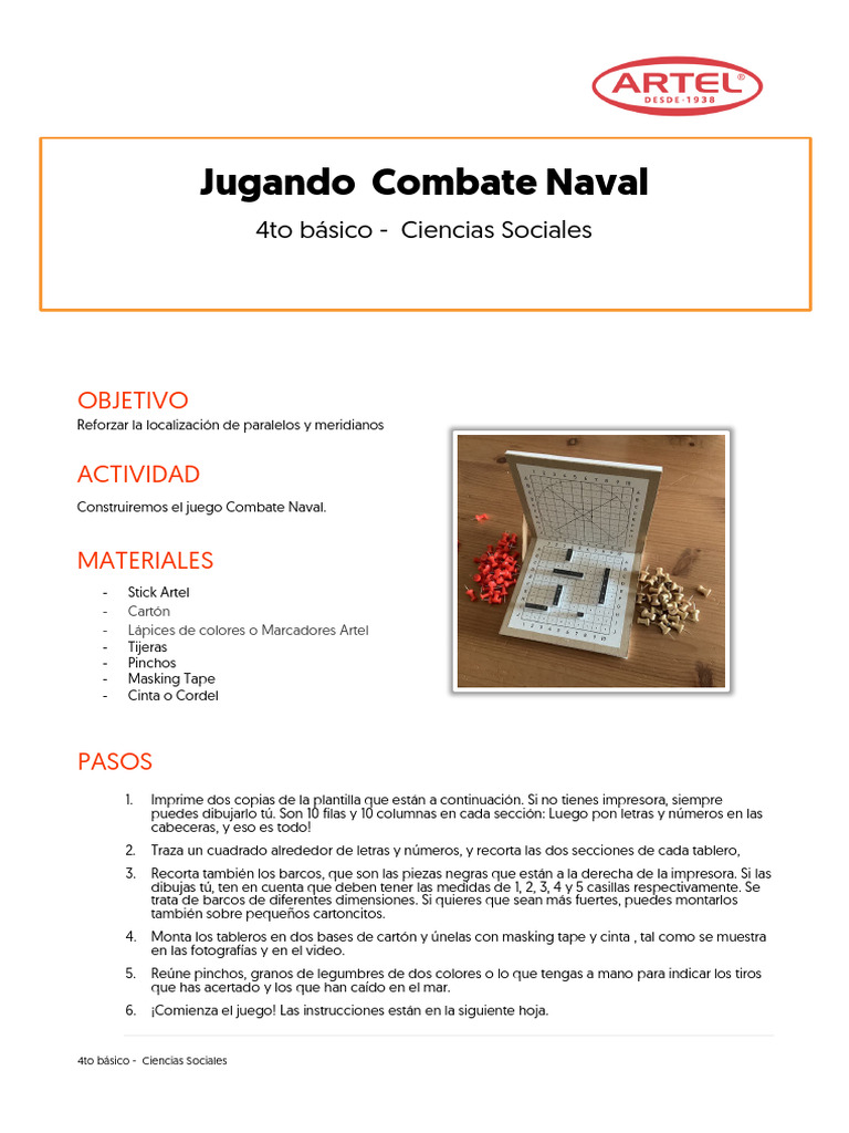 Batalla de Barcos para Matemáticas | PDF