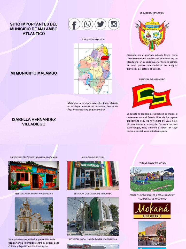 SITIO IMPORTANTES DEL MUNICIPIO DE MALAMBO ATLANTICO | PDF | Los ...
