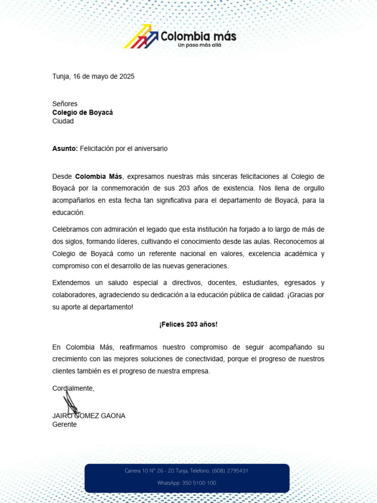 Aniversario Col Boy | PDF