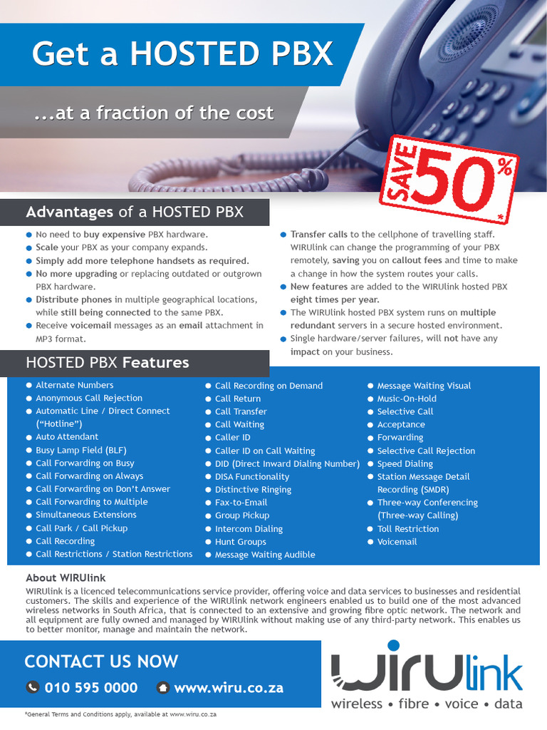WIRUlink - Brochures - Hosted PBX | PDF | Voicemail | Information And ...