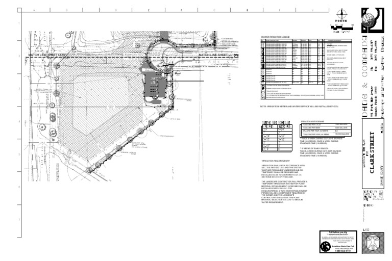 CLARK STREET LANDSCAPE-LI-102 Irri - Plan | PDF | Mechanical ...