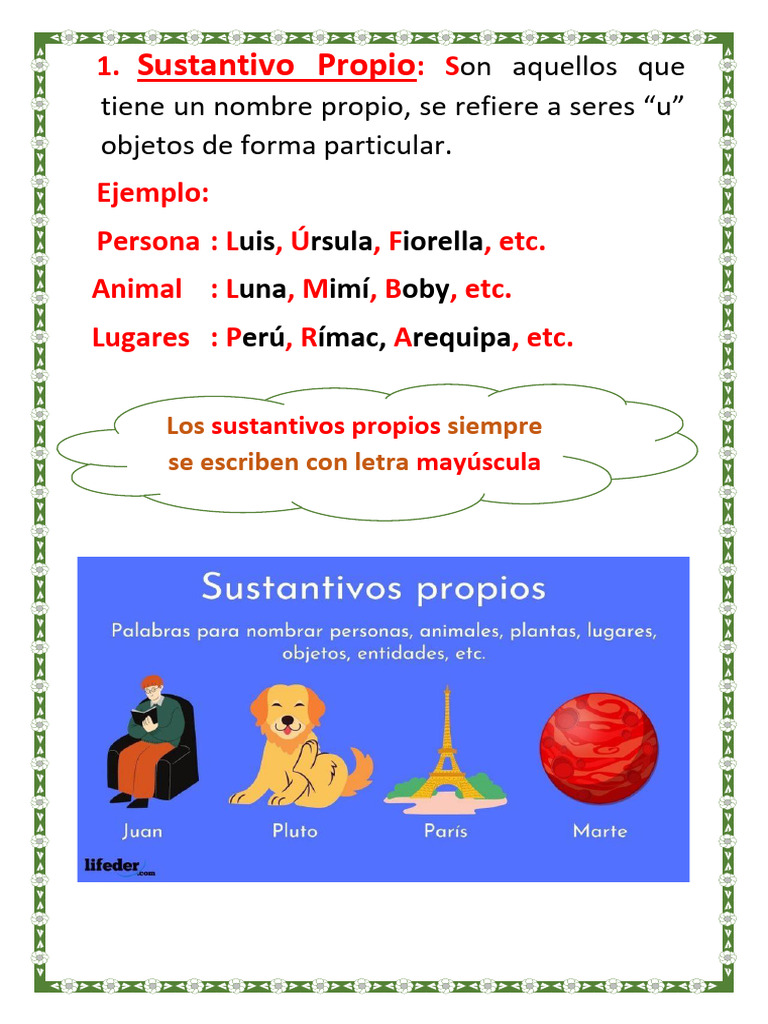Sustantivo Propio | PDF