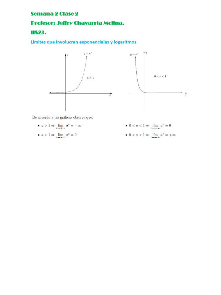 S02 Cls2 ExponencialesLog IIS23 | PDF