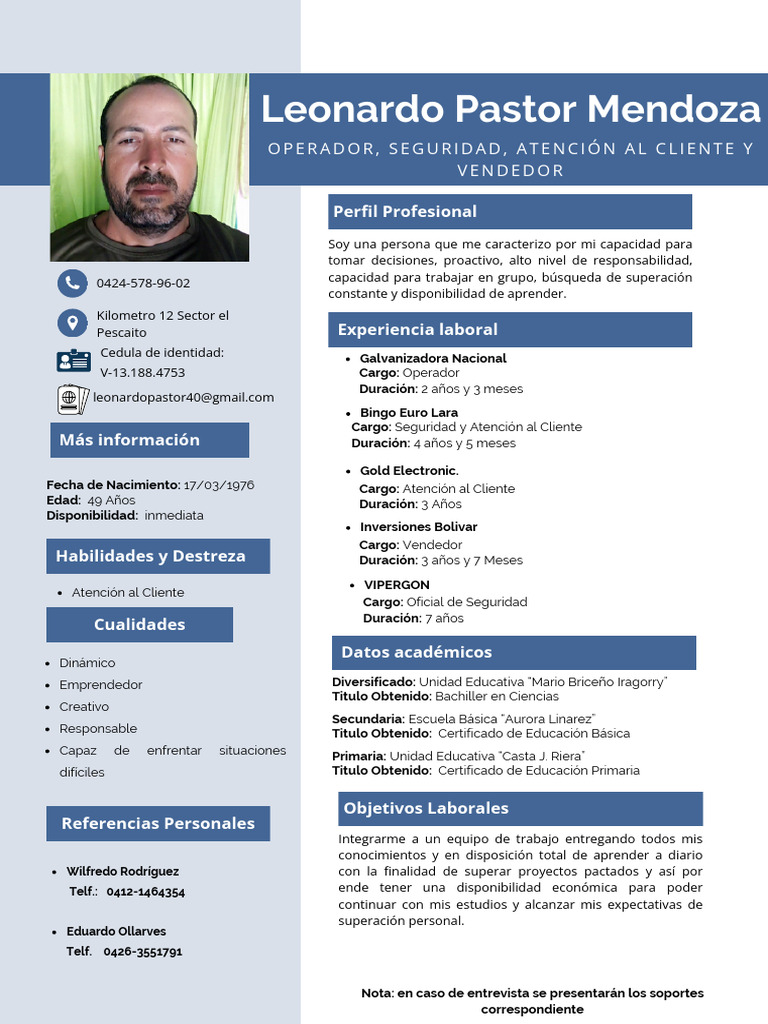 Curriculum Leonardo | PDF