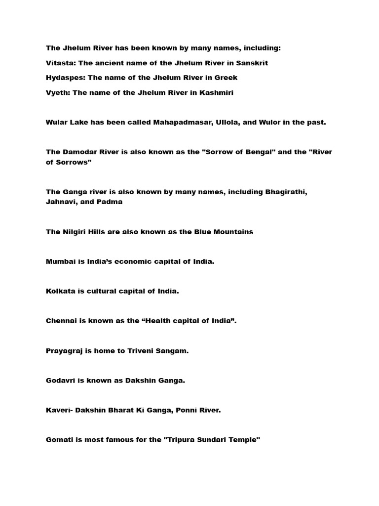 Geo Notes Icse Map | PDF