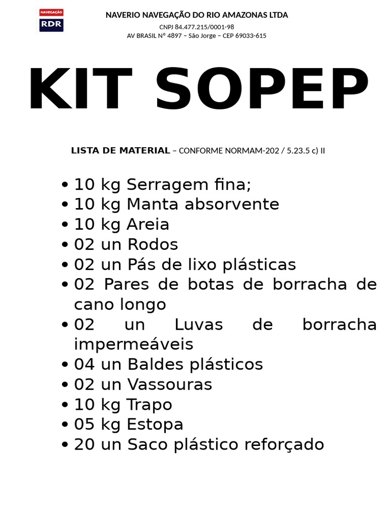 Placa Kit Sopep | PDF