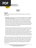 Daily Nursing Huddle Template Guide | PDF | Patient Safety | Health Care