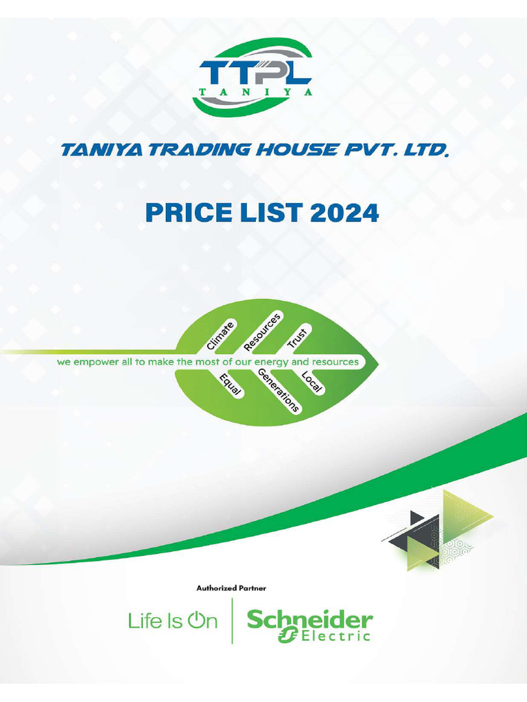 Schneider Switch Socket 2024 | PDF