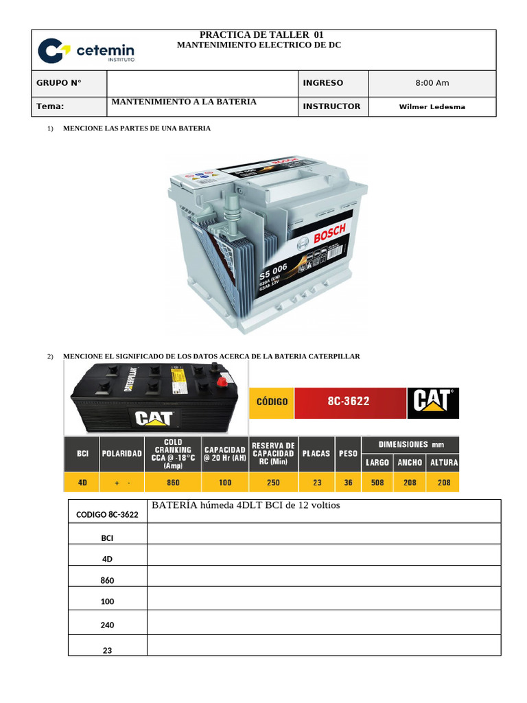 Pract 1. Baterias Guia de Laboratorio | PDF