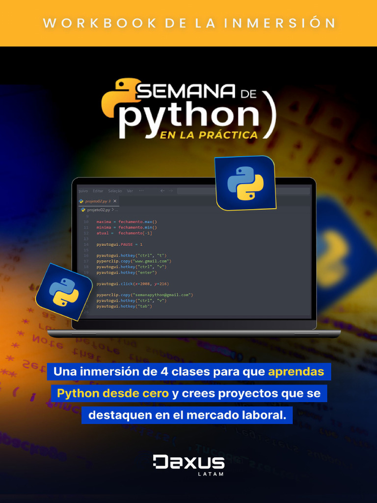 Workbook de La Inmersión - Daxus Latam | PDF | Python (lenguaje de programación) | Tipo de datos