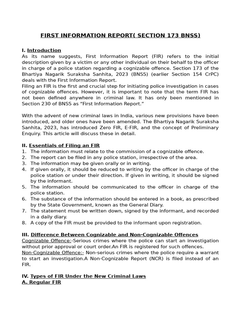 First Information Report | PDF | Crimes | Crime & Violence