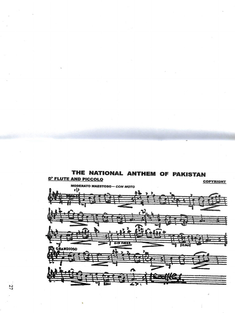 Musicnotations Pakistan-National-Anthem | PDF