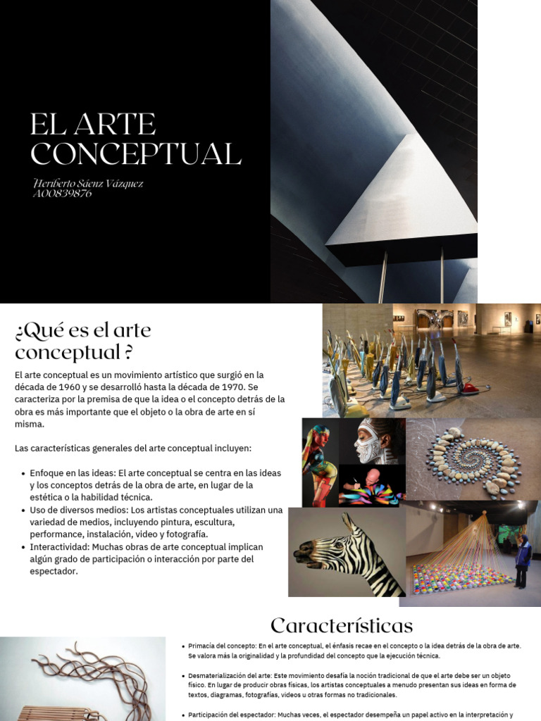 Arte Conceptual: Ideas y Participación | PDF | Arte de performance ...