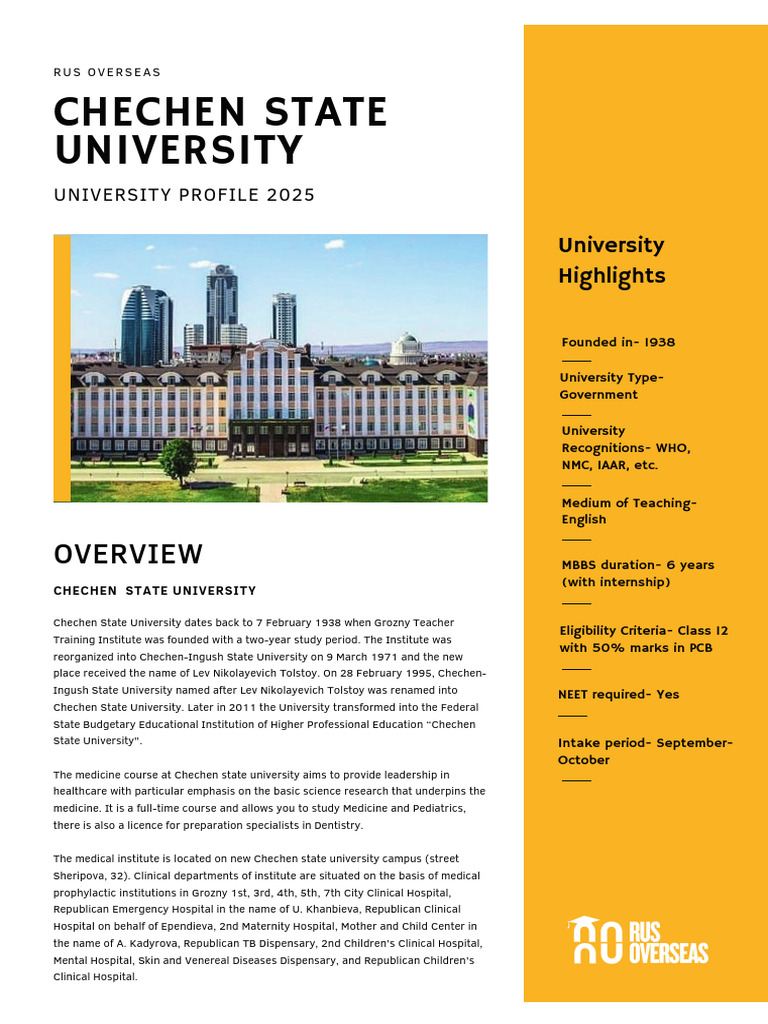 Chechen State University-2025-4 | PDF | Chechnya | Health Care