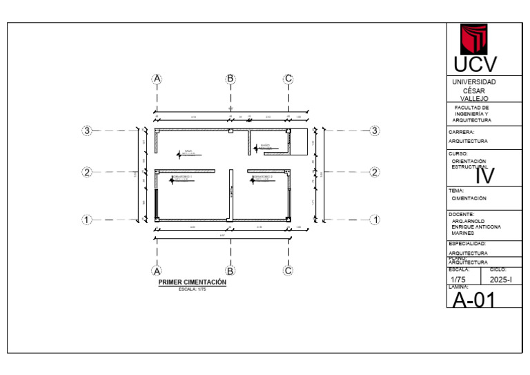 Modulo Techo Propio - ORIENTACIÓN ACTUAL CIMENTACIÓN | PDF
