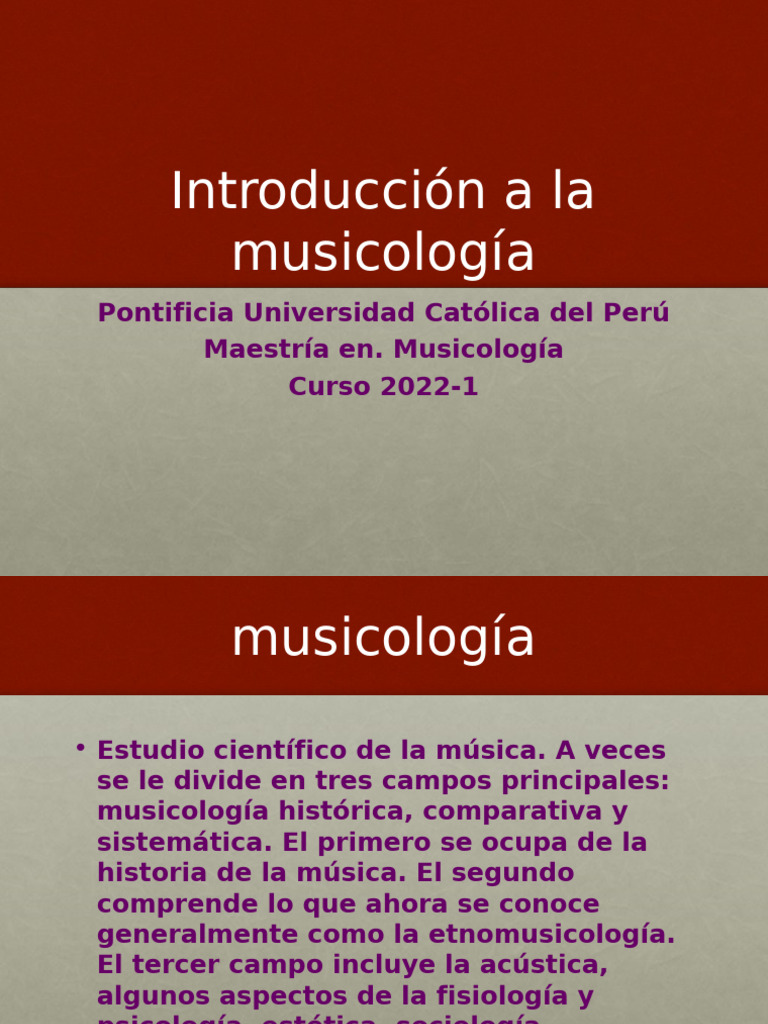 MUSICOLOGÍA | PDF | Musicología | Teoría musical