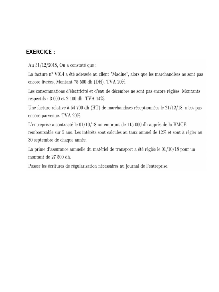 Exercice Regularisation | PDF