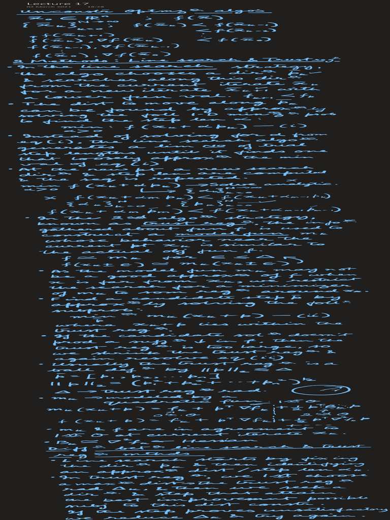 Lecture 17-UNCONSTRAINED Optimisation | PDF