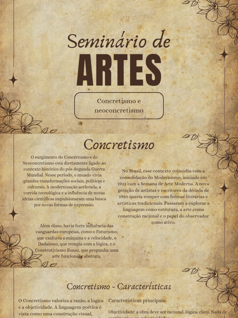 Concretismo e Neoconcretismo no Brasil | PDF | Modernismo | As artes