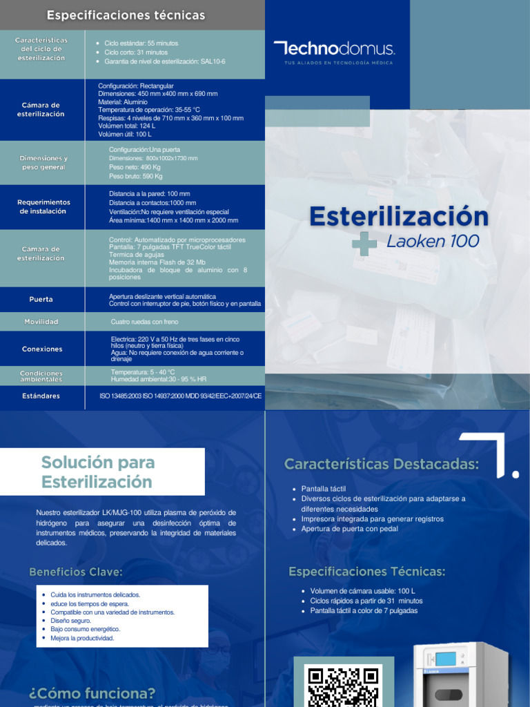 Diptico Laoken 100 | PDF | Esterilización (Microbiología) | Agua