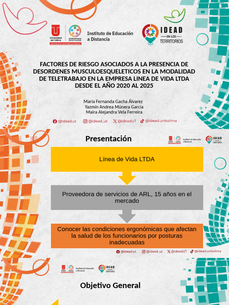 1diapositivas Proyecto 2025 | PDF | Dolor lumbar