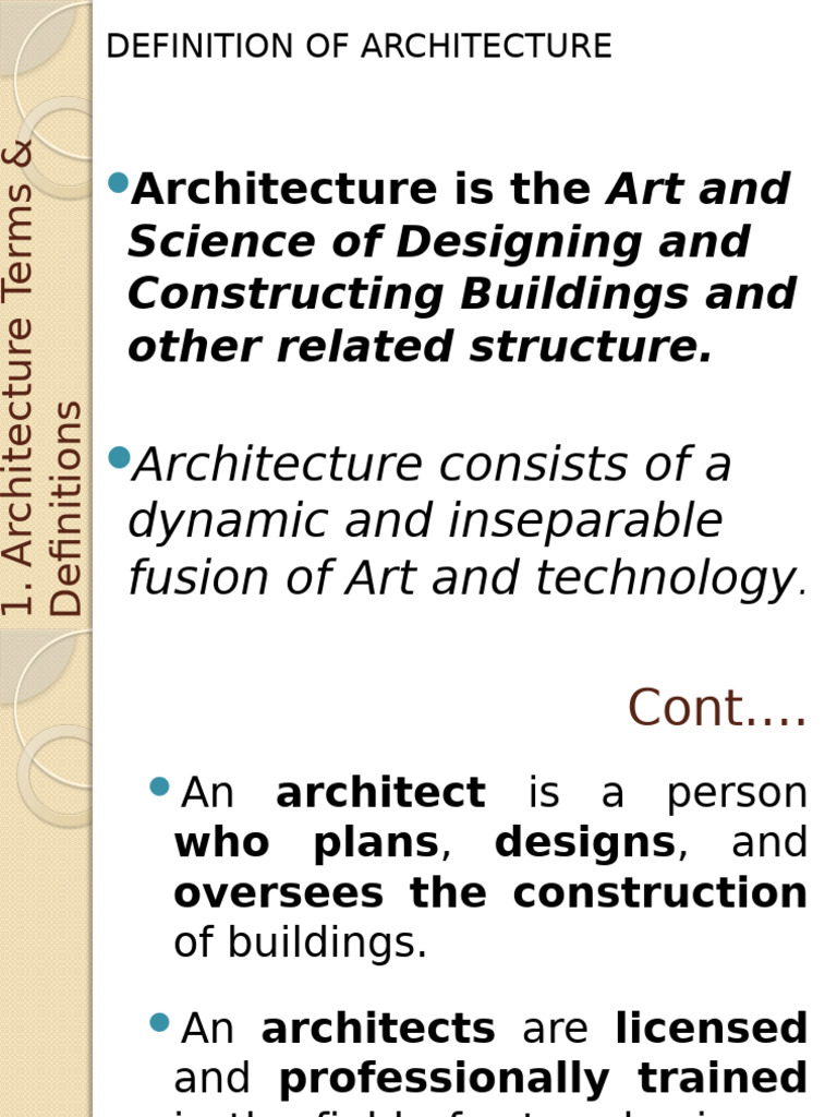 Definition of Architecture | PDF