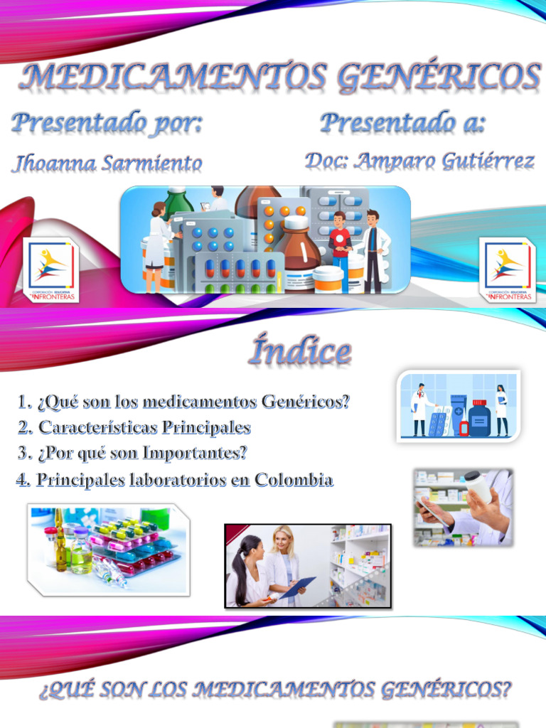 PRESENTACIÓN MEDICAMENTOS POWER POINT - JOHANNA Sarmiento | PDF