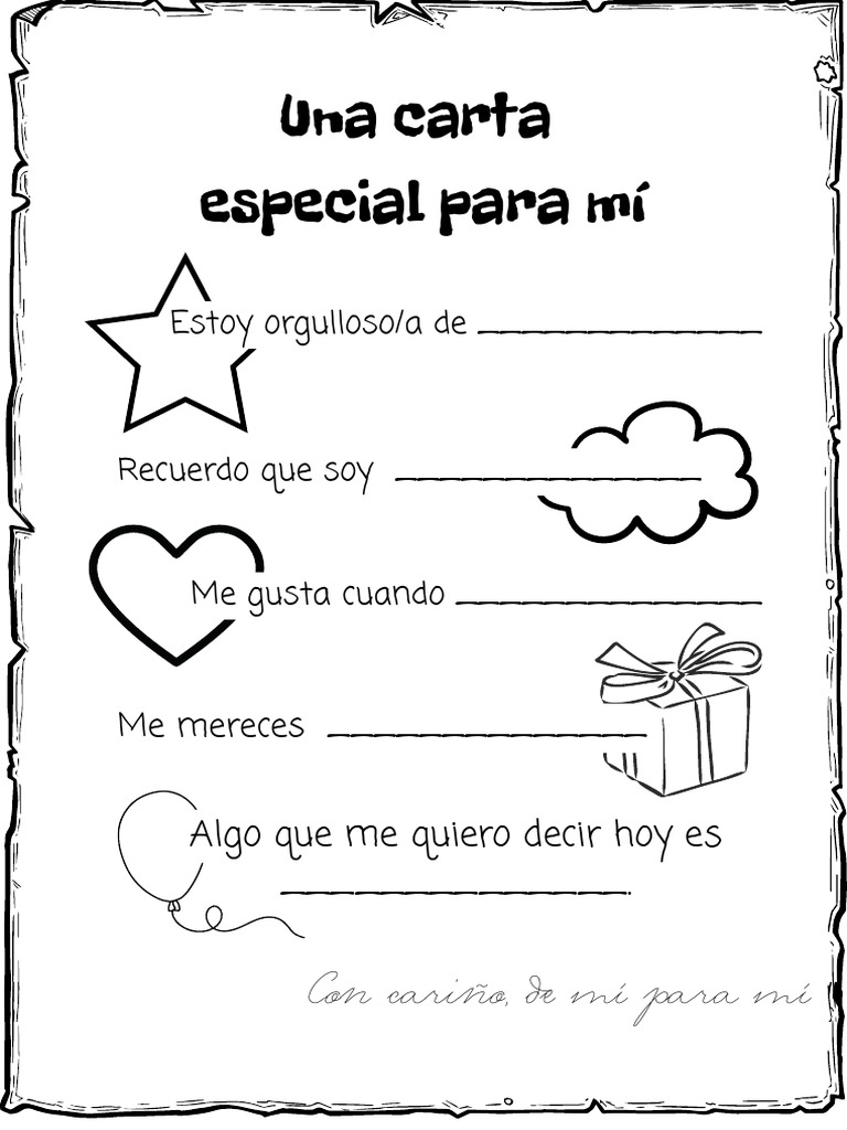 Carta A Mi Mismo Niños | PDF