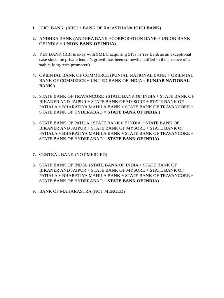 BANK MERGED | PDF