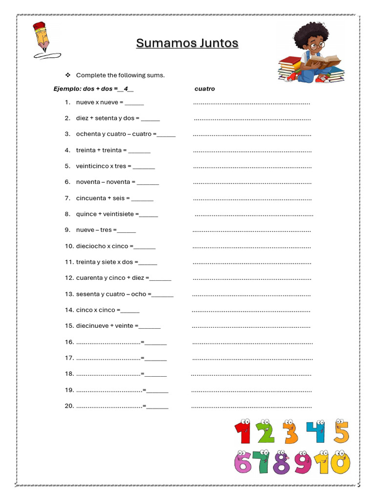 counting worksheet | PDF