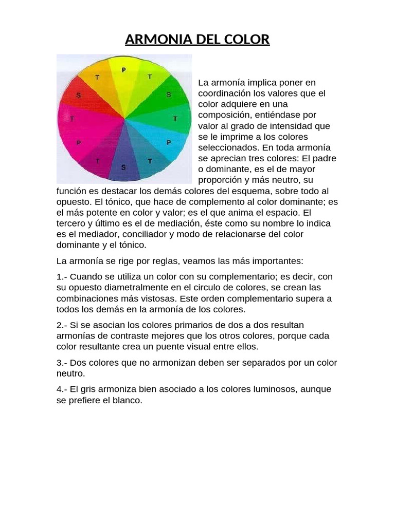 Armonia Del Color | PDF