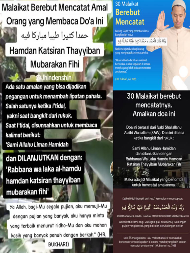 Doa I'Tidal 3000 Malaikat Mencatat | PDF