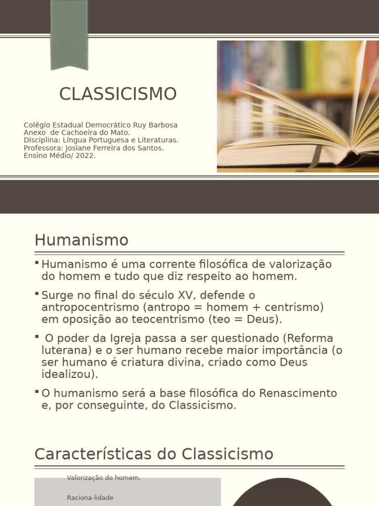 ClASSICISMO RENASCIMENTO | PDF | Renascimento | Classicismo