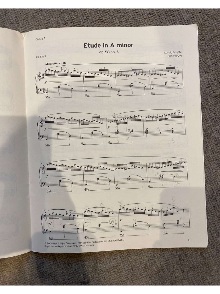 Etude in A Minor | PDF