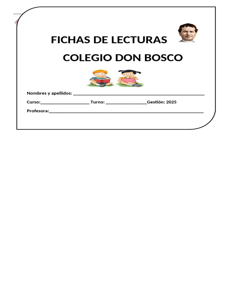 Ficha de Lectura para 3° | PDF