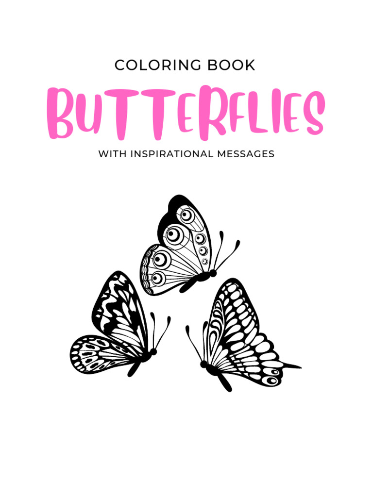 Coloring Book Butterflies | PDF | Butterfly