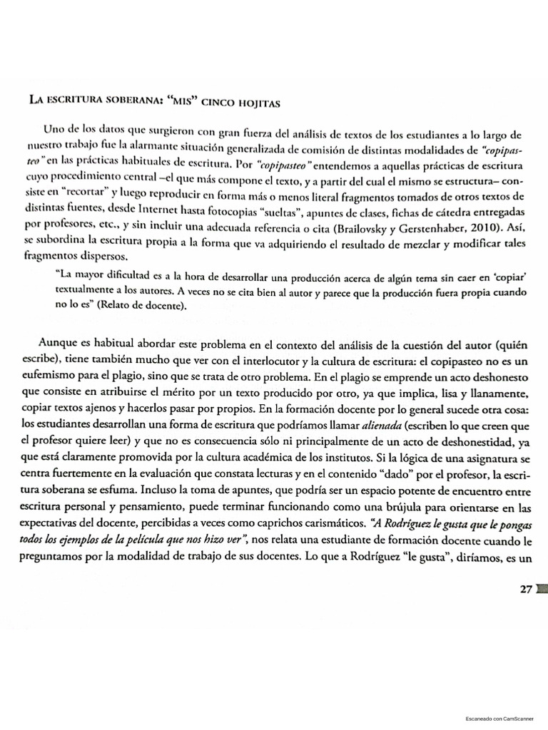 La Escritura Soberana Brailovsky Daniel | PDF