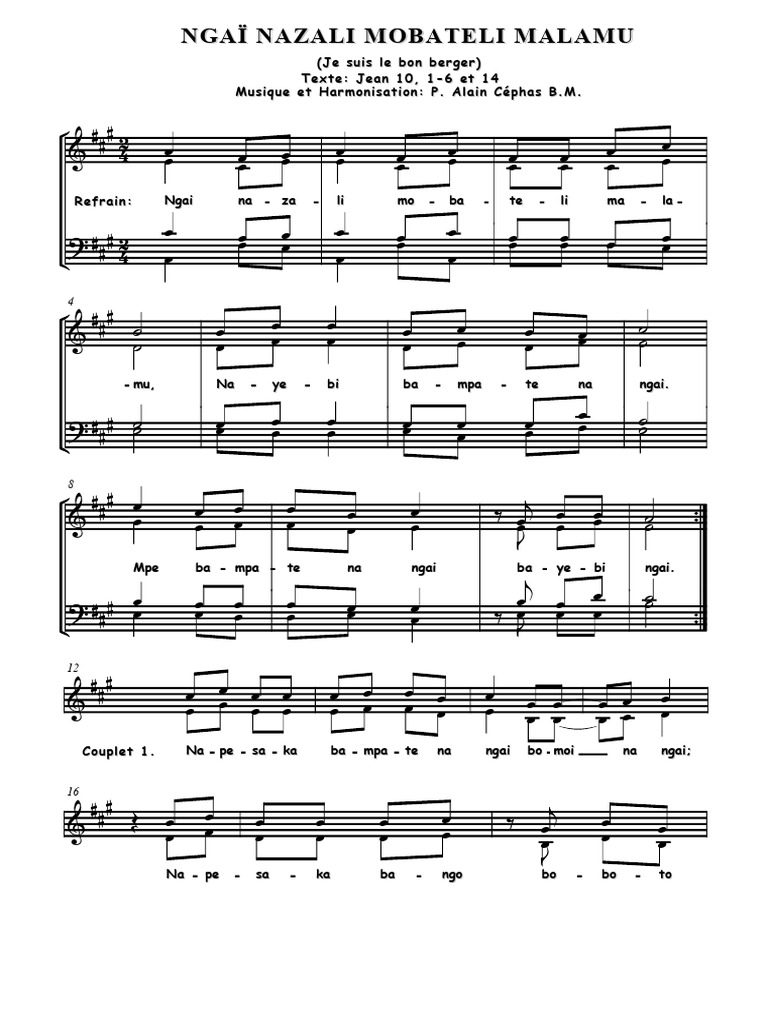 Ngai Nazali Mobateli Malamu 1 | PDF