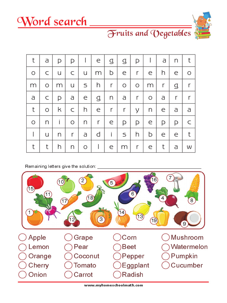Word Search Preschool 4 | PDF