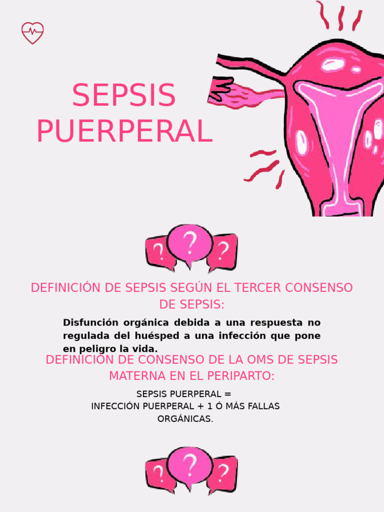 Sepsis Puerperal: Definición y Tratamiento | PDF | Septicemia | Periodo ...